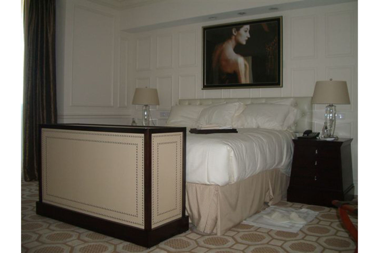 End of bed tv lift | Aqualina End of Bed TV Stand
